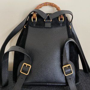 Gucci | Bags | Vintage Gucci Mini Black Suede Backpack | Poshmark